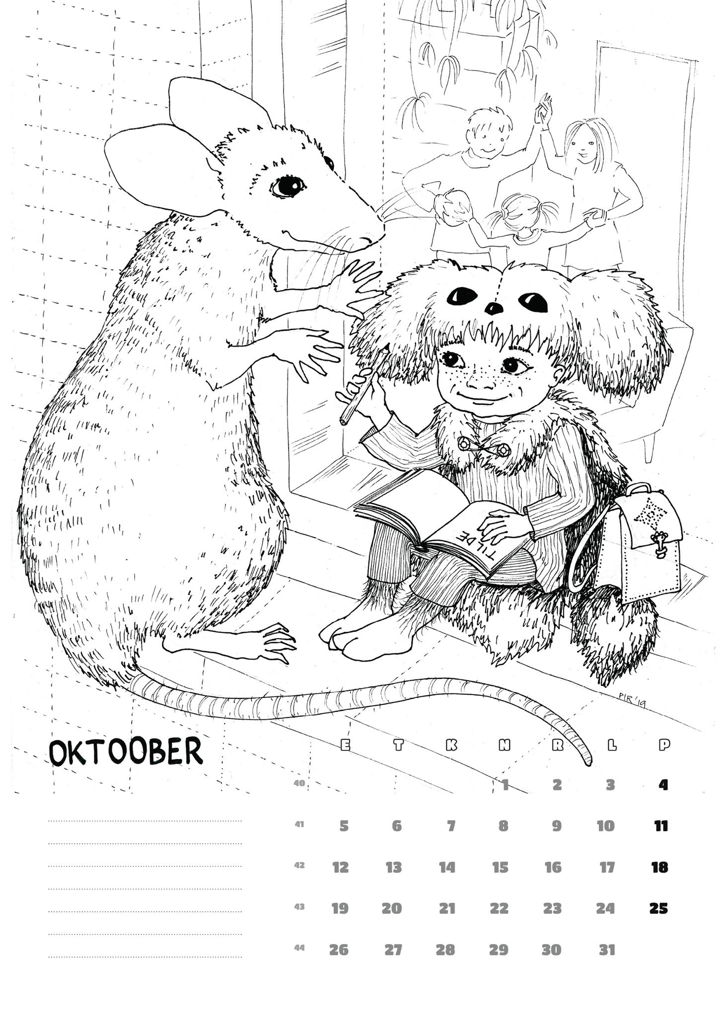 Näuliine rotikalender 2020 - PIRET RÄNIPIRET RÄNI